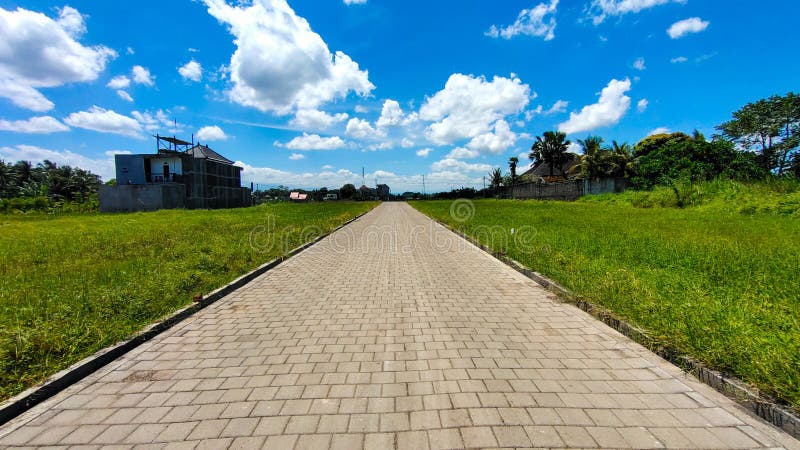 A long beautiful pathways stock image. Image of highway - 216492137