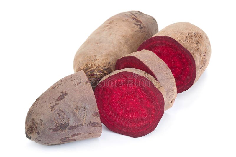 Long Beet Root Vegetable on White Stock Image - Image of purple, beets ...