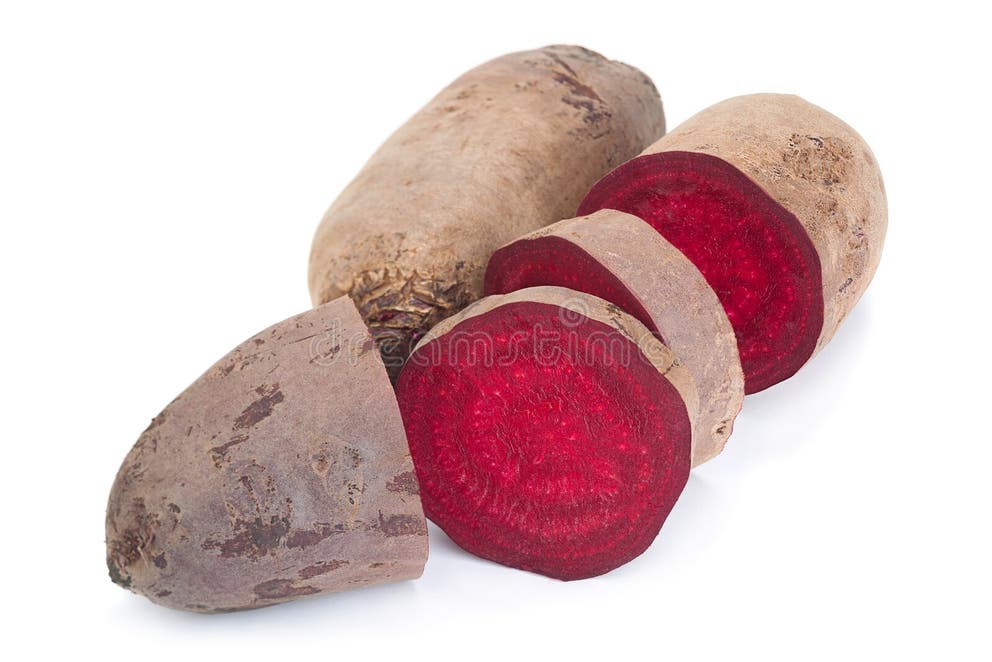 Long Beet Root Vegetable on White Stock Image - Image of purple, beets ...