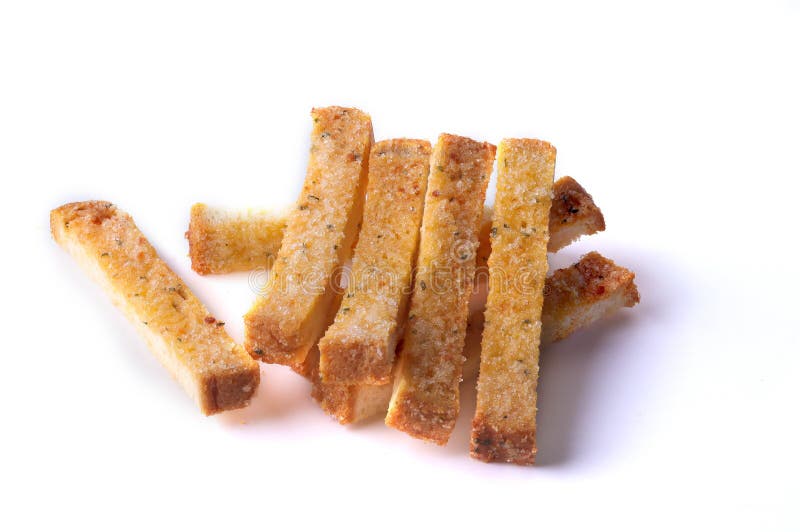 Long Biscuits on a White Background Stock Image - Image of dried ...