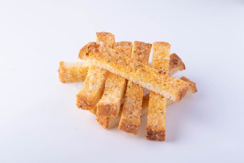 Long Biscuits on a White Background Stock Image - Image of dried ...