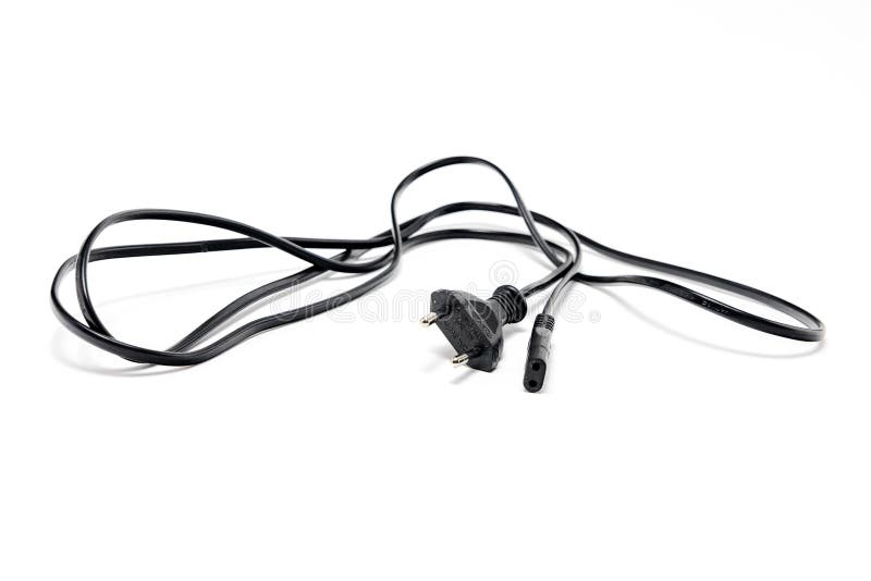 Long Black Cable with Connection To Electricity in One Side and To ...