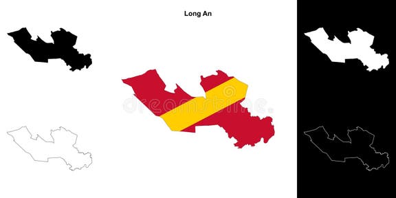 Long an outline map stock vector. Illustration of contour - 356683017