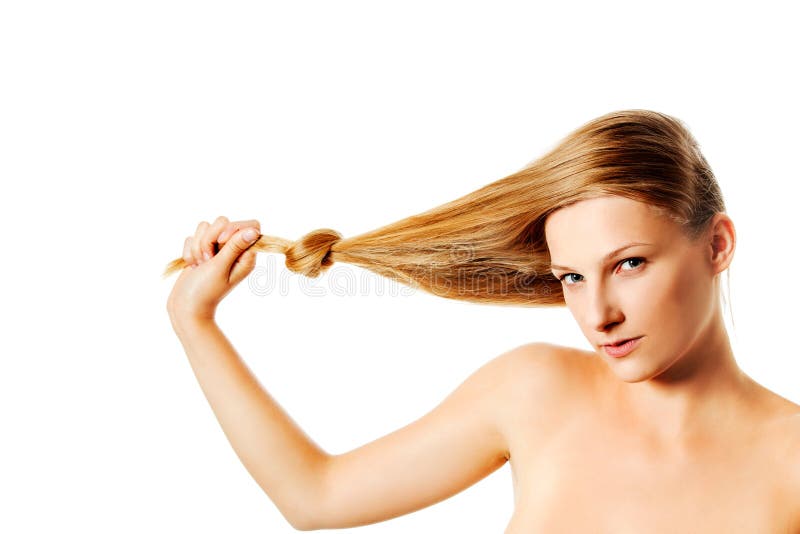 Long Blond Human Hair Close Up Stock Image Image Of Flaxen Style