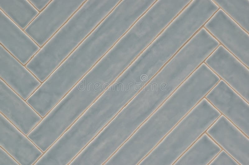 Long Blue Gray Tile Pattern with Light Glaze Finish, Diagonal Pattern ...
