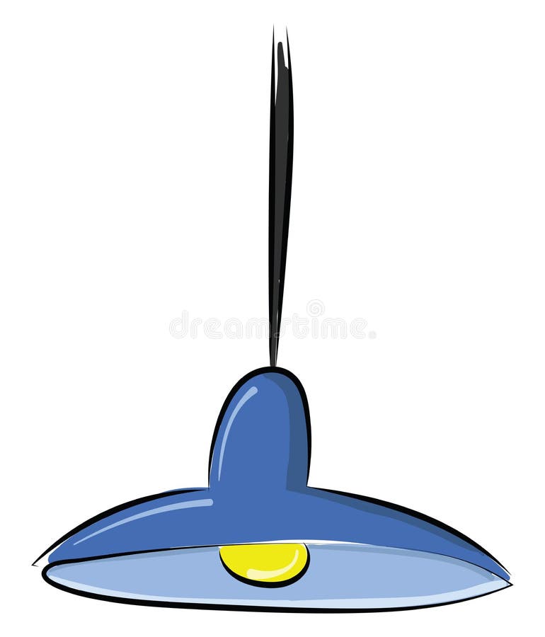 Long Blue Lamp , Vector or Color Illustration Stock Vector ...