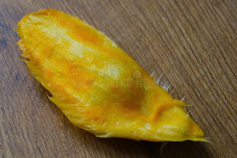 Mango Bone on the Table after Eating Stock Photo - Image of plate, food ...