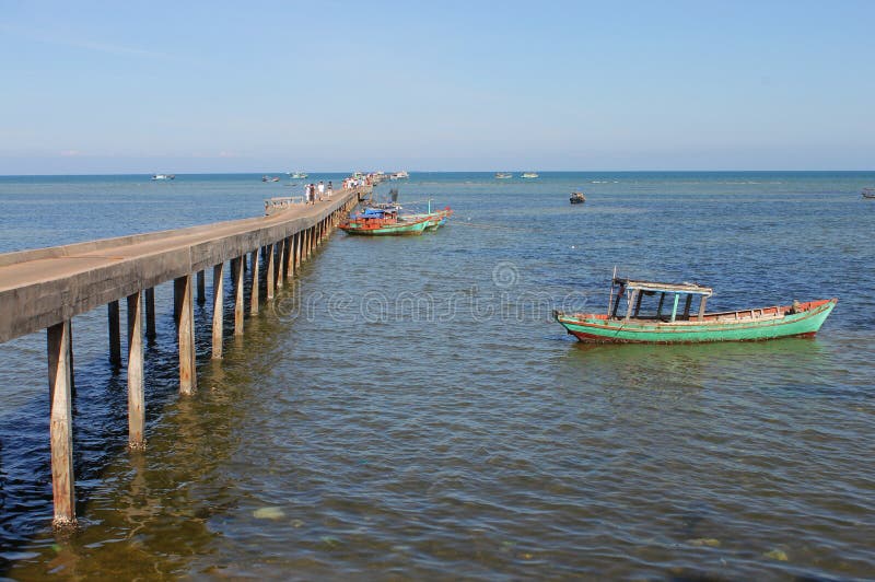 Long bridge stock photo. Image of long, ship, green, clear - 13408156