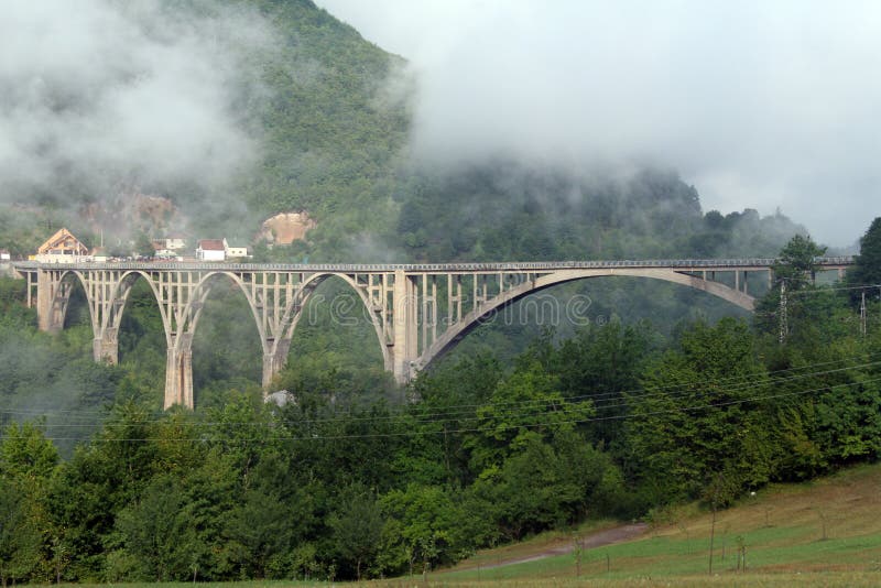 Long bridge stock image. Image of high, montenegro, djurjevicha - 26435355