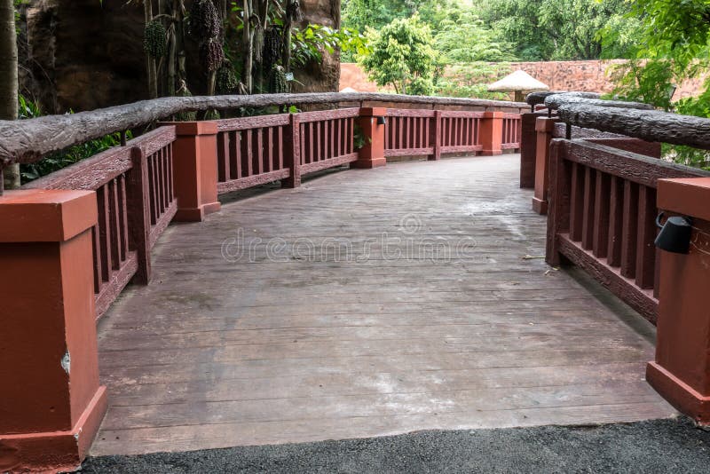 Long bridge in garden stock photo. Image of outside, green - 73400540