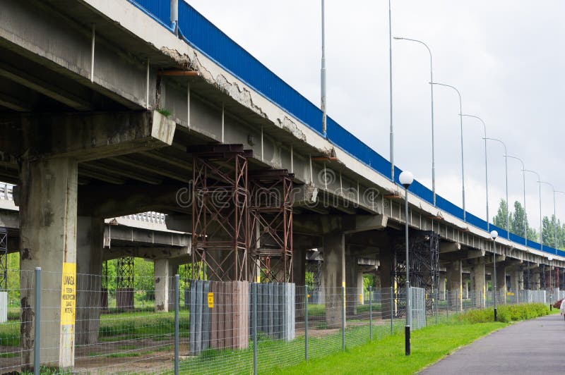 Long bridge stock photo. Image of bridge, grass, street - 40783954