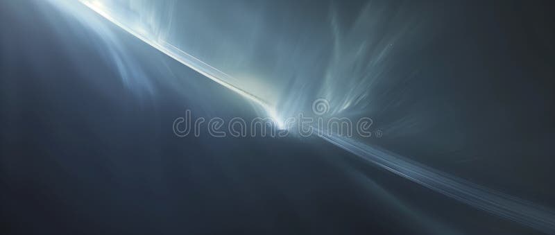 A Long, Bright Beam of Light Shines from the Upper Left Corner, Passing ...