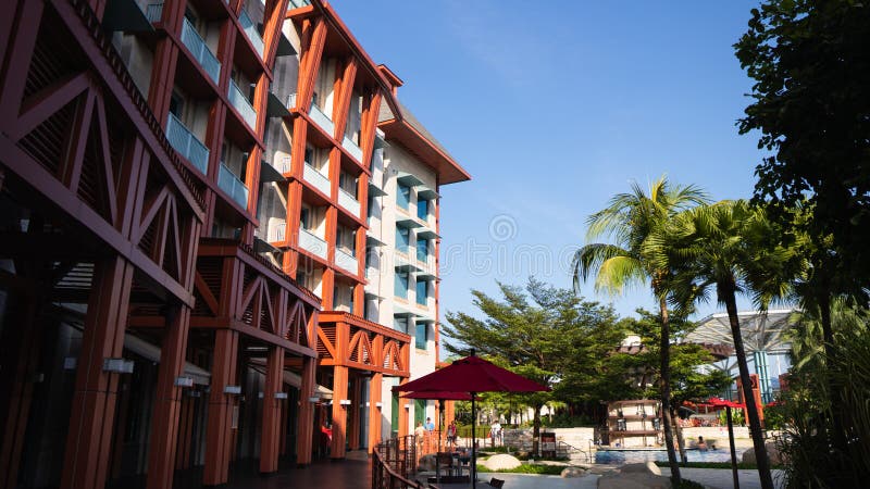 Long Bright Corridor in a Luxury Hotel Stock Photo - Image of carpet ...