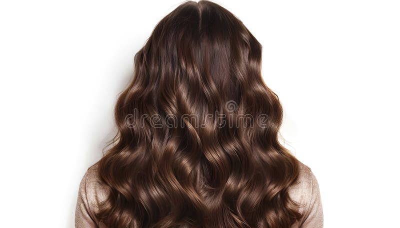 Long brown hair. Back view stock photo. Image of shiny - 363229014
