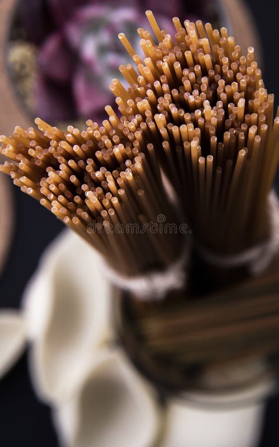 Long Brown and One-piece Pasta. Closed Brown Pasta from Close and ...