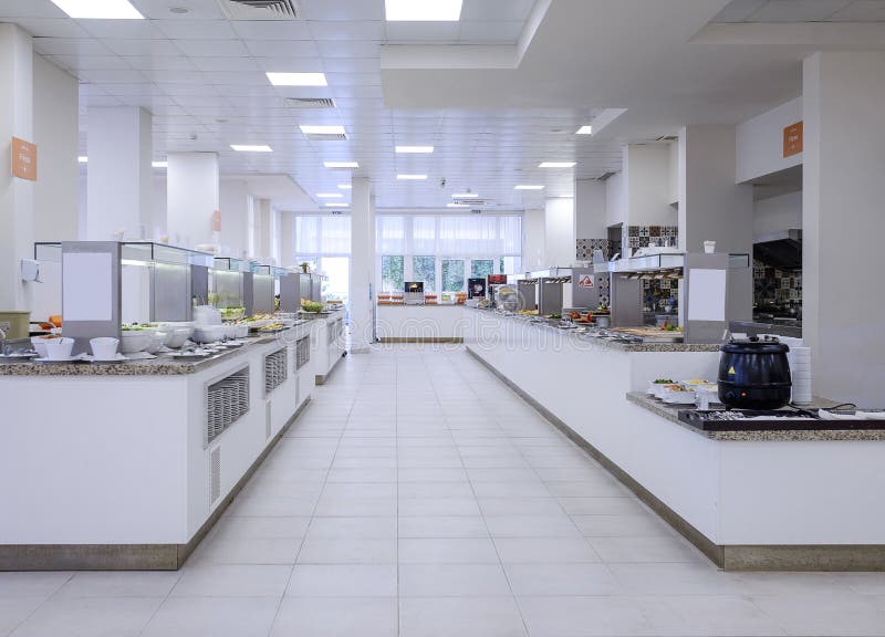 Long Buffet with Soup and Main Dishes 3 Stock Image - Image of cheese ...