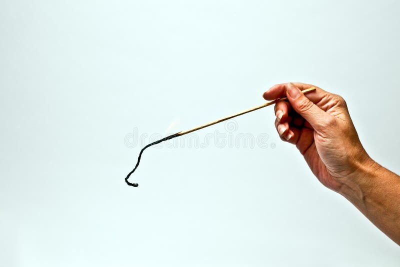 Long Burnt Match stock image. Image of flame, hand, timber - 12978857