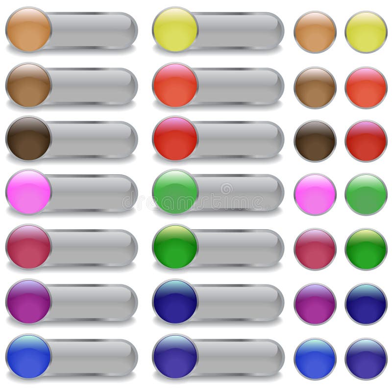 Red glass buttons stock illustration. Illustration of mail - 1232166