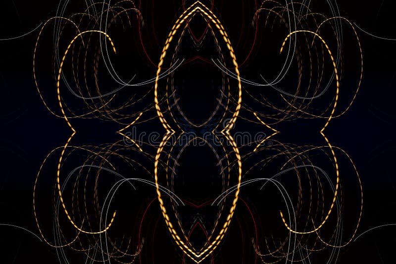 Long Camera Exposures of Artificial Light Sources at Night Stock Photo ...