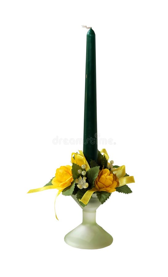 Long candle stock image. Image of home, candlestick, yellow - 20446431