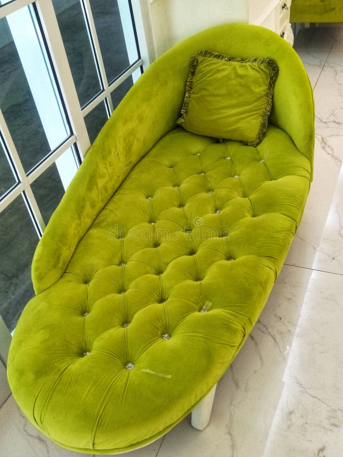 Long chair in family room stock image. Image of family - 240742295