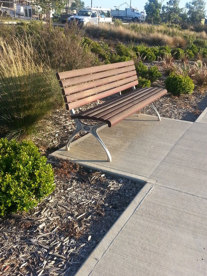 Long chair stock image. Image of park, morning, public - 43270611