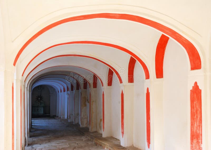 Long chateau archway stock image. Image of long, decorated - 29706703