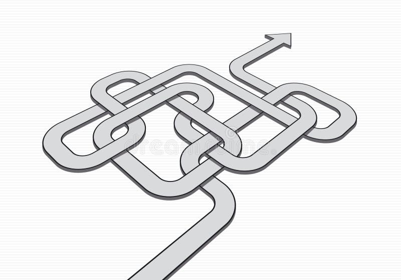 Long chemin illustration de vecteur. Illustration du point - 13227305