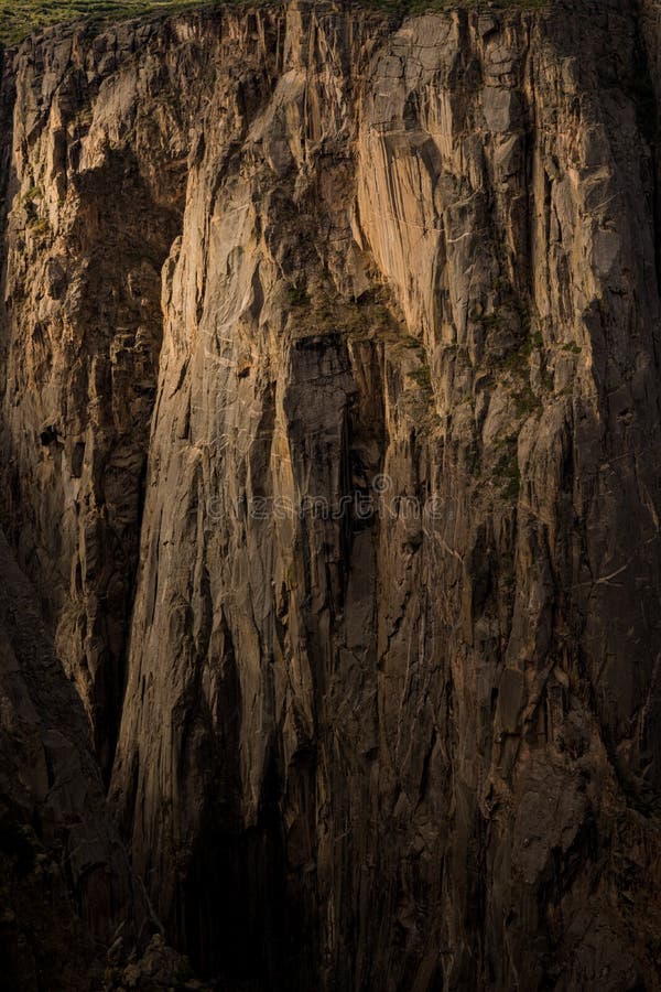 Long Cliffs of Black Canyon of the Gunnison Stock Photo - Image of ...