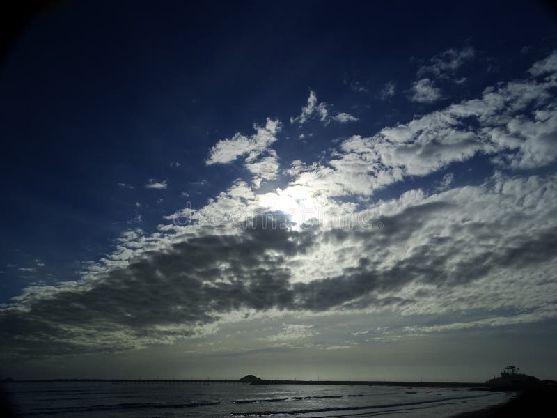 Long cloud formation stock image. Image of city, cloud - 136473555