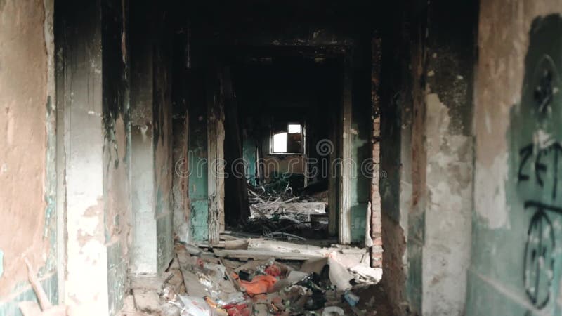 Architecture of the Abandoned Church. Stock Footage - Video of ...