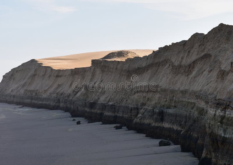 A Long Continuous Dune Known As the Langewand Stock Photo - Image of ...