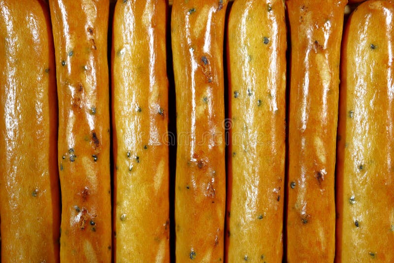 Long Cookies with Poppy Seeds Close Up Stock Image - Image of cooking ...
