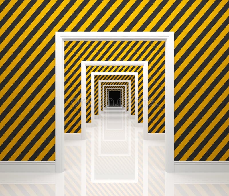 Perspective illusion stock vector. Illustration of building - 38849904