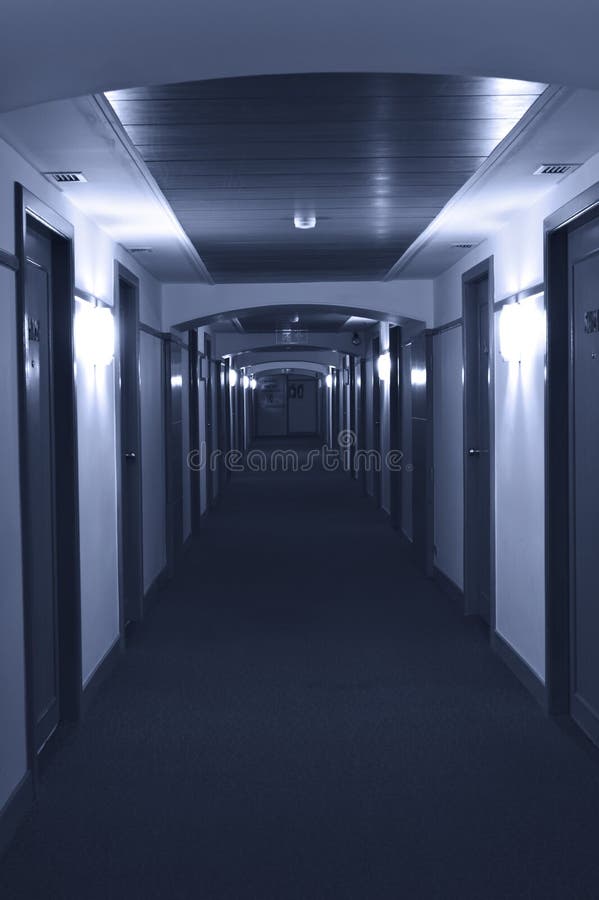 Long corridor stock image. Image of light, home, hotel - 22822211