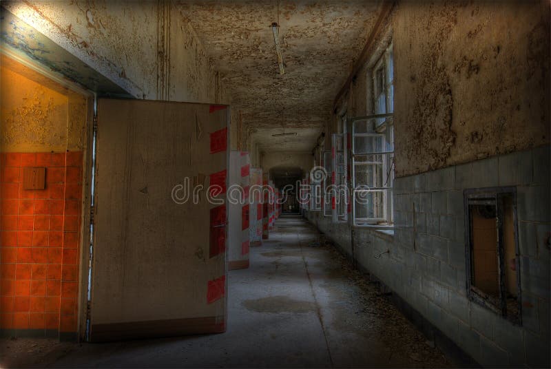 Long corridor stock photo. Image of hallway, perspective - 7588752