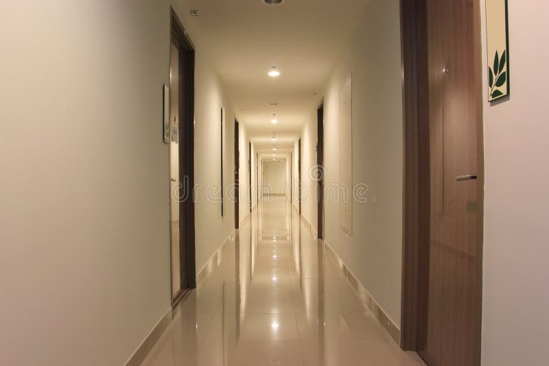 Condominium Corridor Walkway To Other Units of Condominium Surround ...
