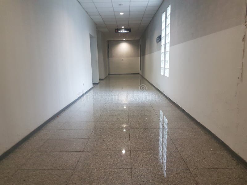 Long Corridor with Doors and Windows Stock Photo - Image of windows ...