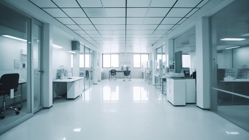 A Long Corridor in a Hospital with Various Procedural Rooms. Generative ... A Long Corridor in a Hospital with Various Procedural Rooms. Generative ...