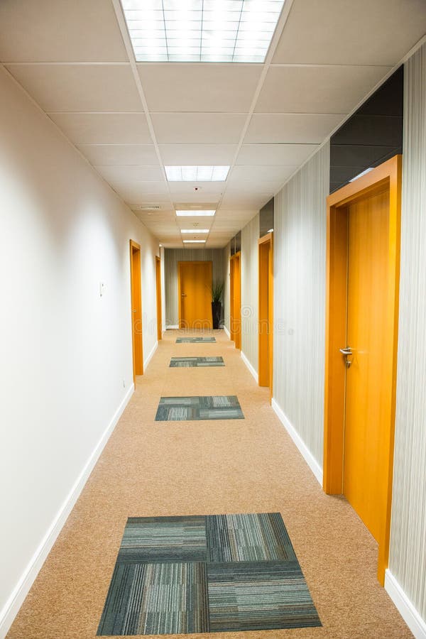Long corridor stock photo. Image of interior, white, house - 49712276