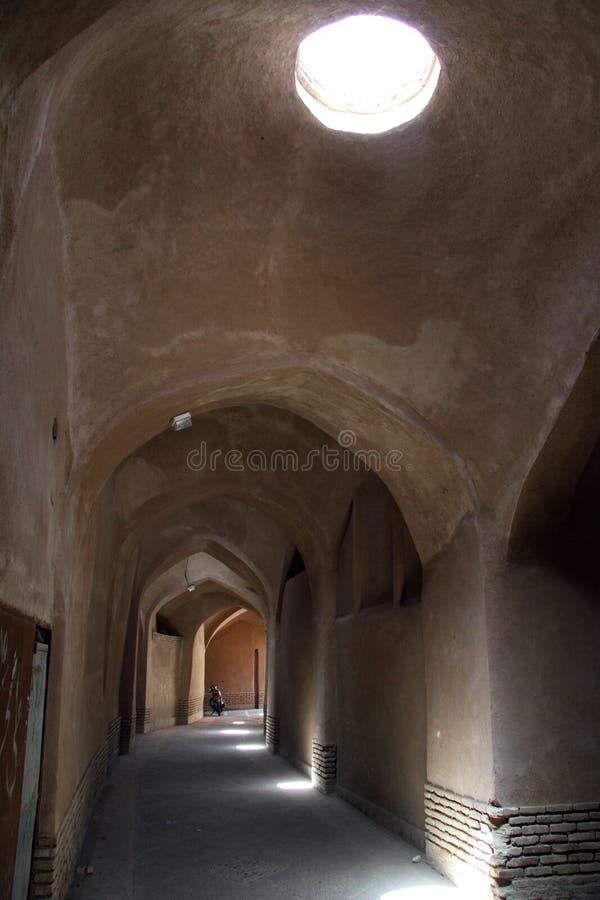 Long corridor stock image. Image of wall, shadow, hole - 31937787