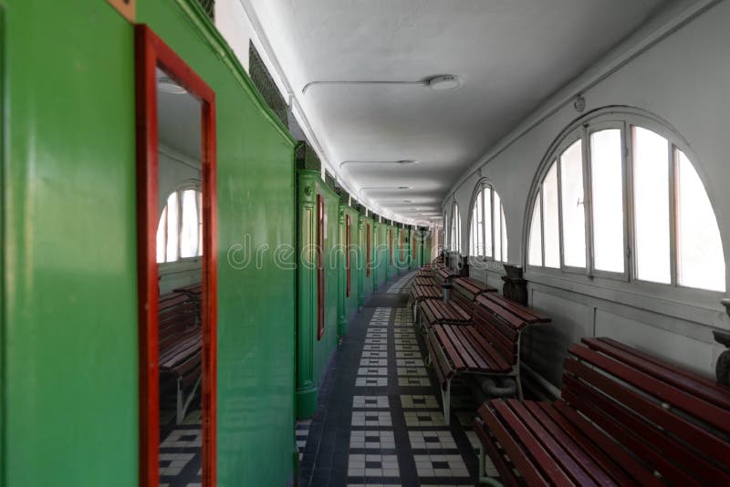 Long Corridor Point of View Shot Stock Photo - Image of long, pasageway ...