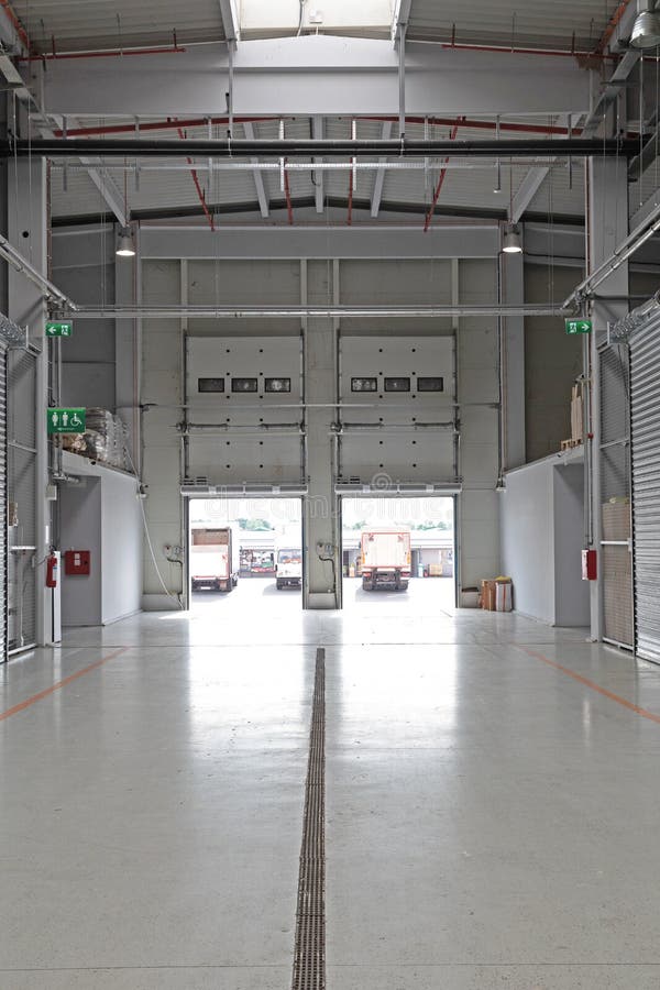 Warehouse corridor stock image. Image of container, retail - 2803971