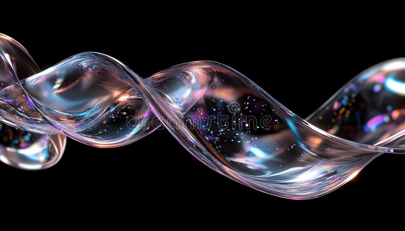 A Long, Curvy, Colorful, and Shiny Object. the Object is Ai Stock ...