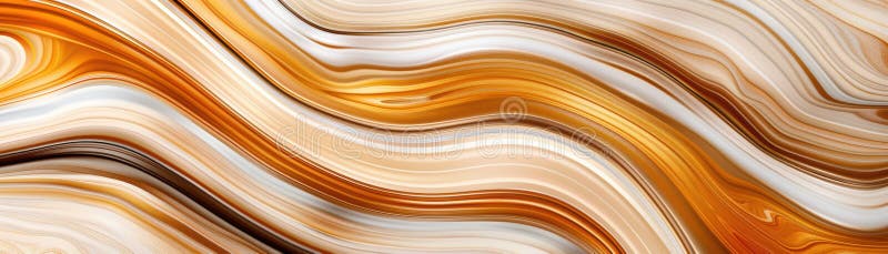 A Long, Curvy Line of Brown and White Colors Stock Illustration ...