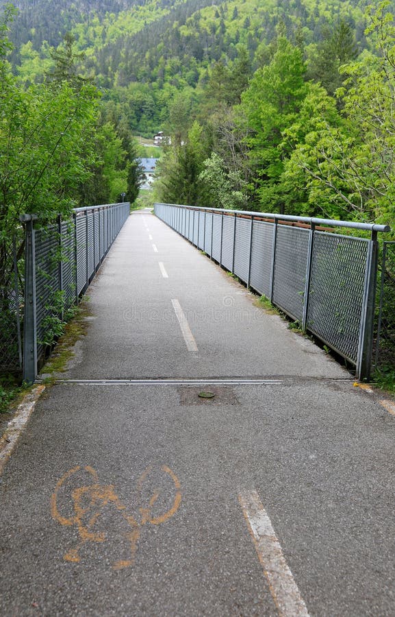 Cycle path stock photo. Image of cycle, painted, path - 14551040