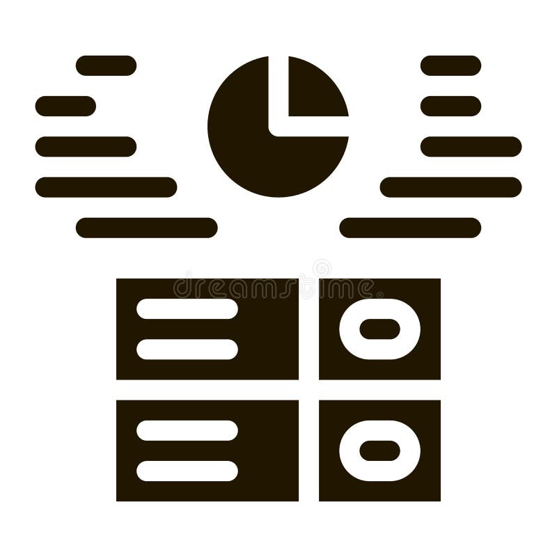 Long Data Storage Icon Vector Glyph Illustration Stock Vector ...