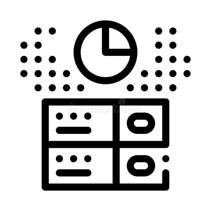 Long Data Storage Icon Vector Outline Illustration Stock Vector ...