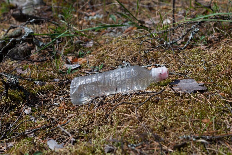 Long Decaying Waste in Nature. Disposable Plastic Bottle Has Long Been ...