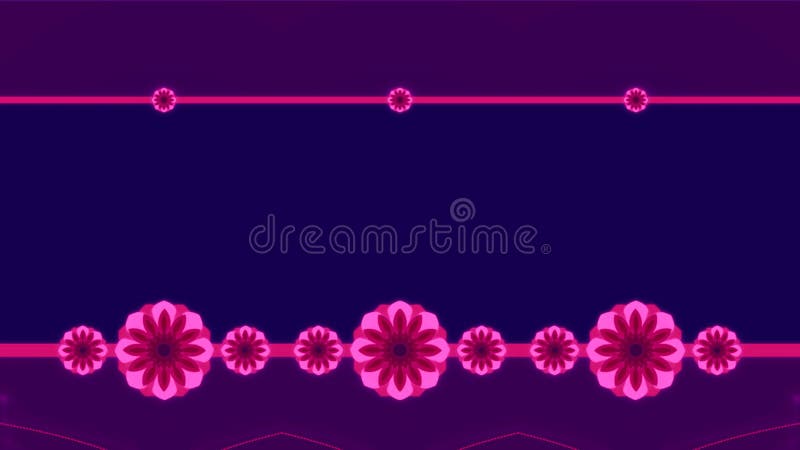 Long Decorated with Red Flowers Perpendicular Horizontal Lines Frame ...